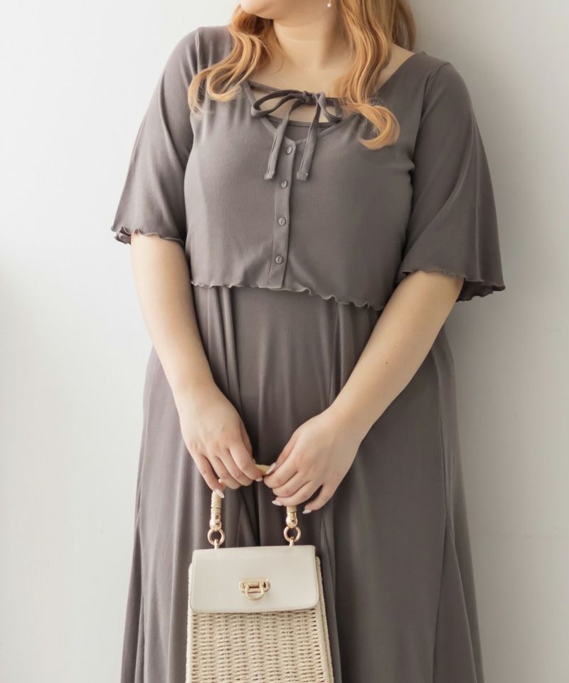 CLETTEオリジナル☆ボレロセットキャミワンピース | 大きいサイズ