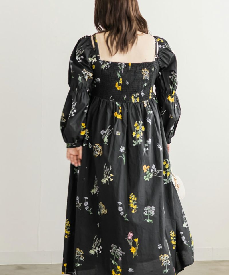 CLETTEオリジナル3WAYスリーブ花柄ロングワンピース | 大きいサイズ